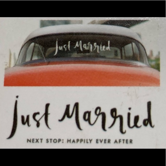 kate spade | Party Supplies | Kate Spade Just Married Car Decal | Poshmark
